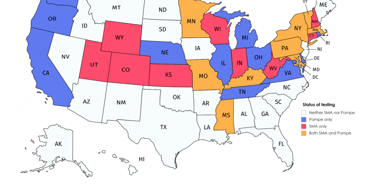 Newborn Screening for Pompe Active in 20 States and DC, MDA Says